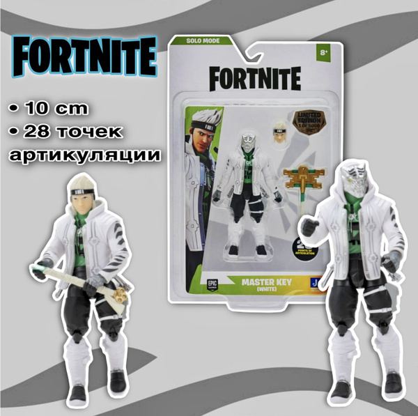 Коллекционная фигурка Fortnite Solo Mode Master Key White, 10 см ...