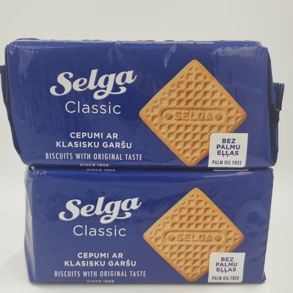 Печенье Selga классическое (2 шт. по 180 г) 360 г (из Эстонии) - купить ...