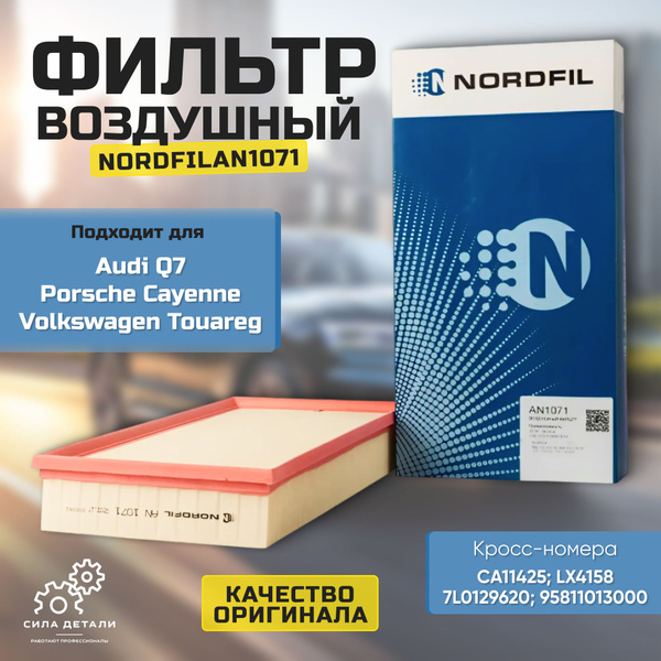 Фильтр воздушный для Audi Q7 06- Porsche Cayenne I II 02- VW Touareg I ...