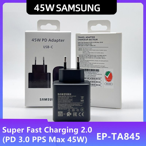 Зарядное устройство Samsung 45W EP-TA845,EU - купить по выгодной цене в ...