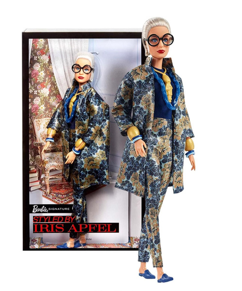 Iris Apfel Barbie Кукла Барби-художница в цветочном костюме от Iris ...