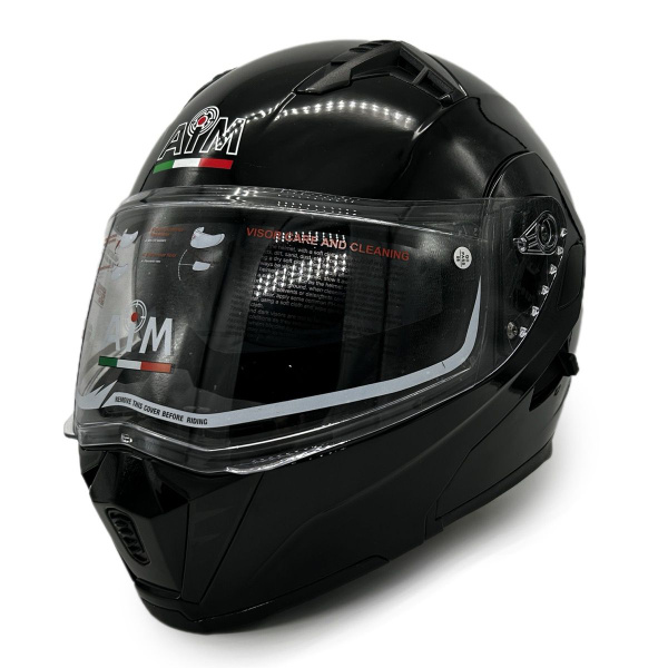 Шлем для снегохода AIM JK906 BLACK GLOSSY (ЭП) - купить с доставкой по ...