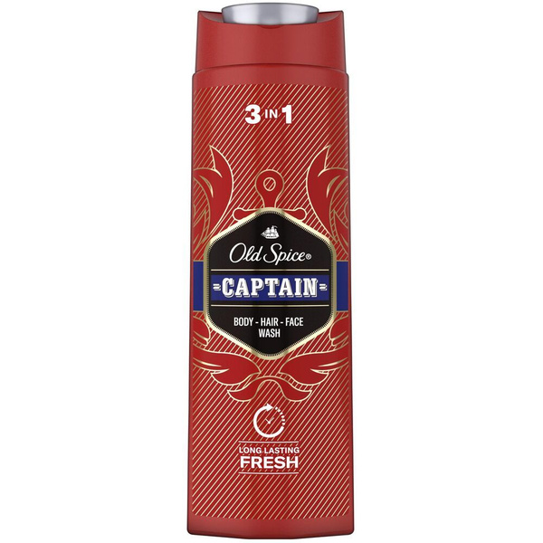 Old Spice Гель для душа 3в1 Captain, 400 мл. - купить с доставкой по ...