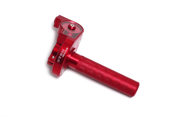 Ручка газа в сборе алюминиевая короткоходная CNC красная OTOM - купить по низким ценам в ...