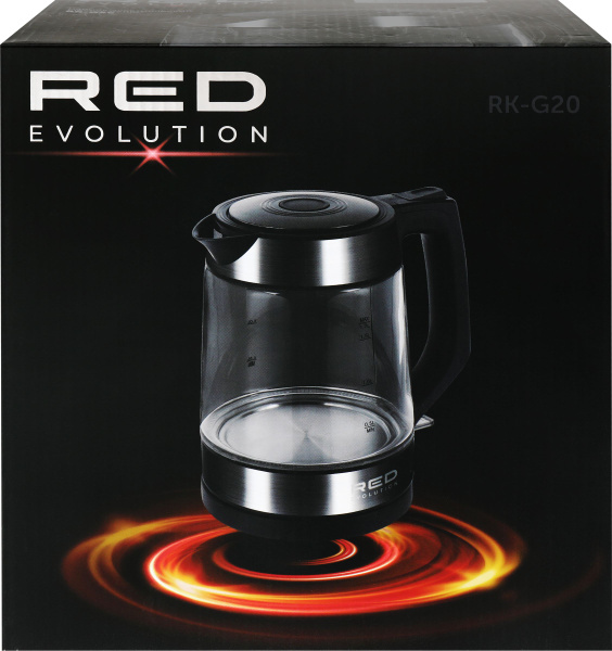 Чайник электрический стеклянный RED Evolution RK-G20 / Электрочайник с ...