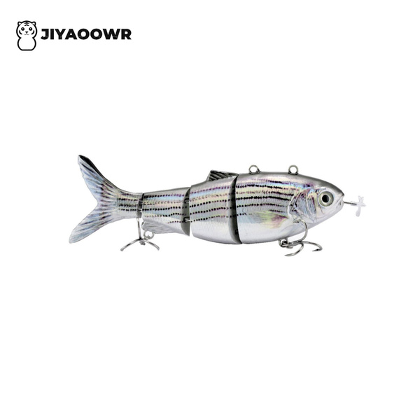 Роботизированная рыболовная приманка Электрический воблер 4-сегментный автоматический Swimbait ...