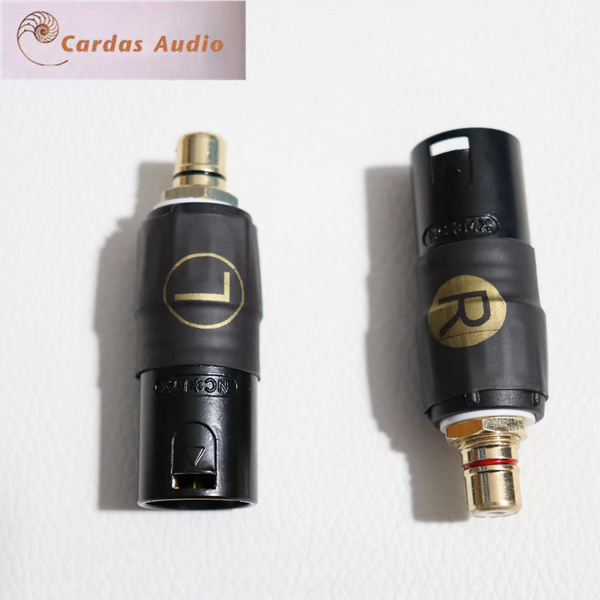 RCA на XLR 1 пара, оригинальный CARDAS, высококачественный позолоченный ...