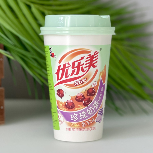 Китайский молочный чай с тапиокой со вкусом Таро. Bubble tea. 3в1 ...