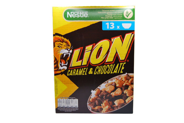 Готовый сухой завтрак Nestle Lion Caramel & Chocolate Cereal карамельно ...