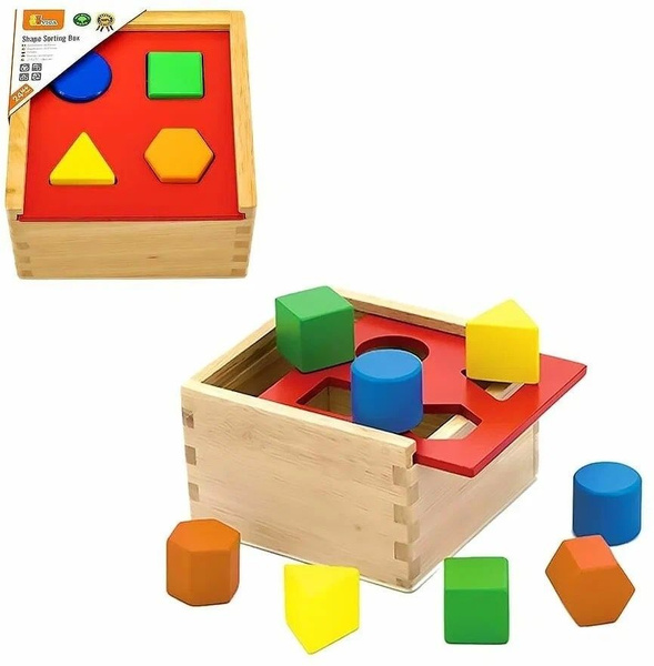 Сортер Viga Toys Геометрические фигуры, 50844 - купить с доставкой по выгодным ценам в интернет ...