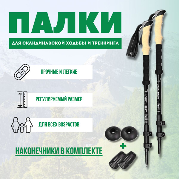 Палки для скандинавской ходьбы NECASIL телескопические трекинговые ...
