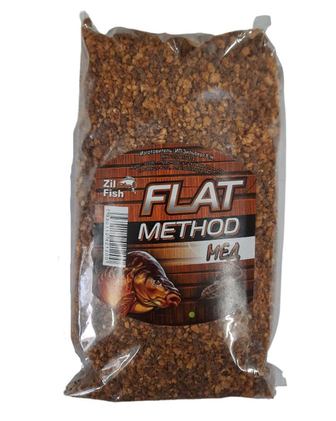 Прикормка "Zil Fish" Flat Method "Мёд" 500г - купить с доставкой по выгодным ценам в интернет ...