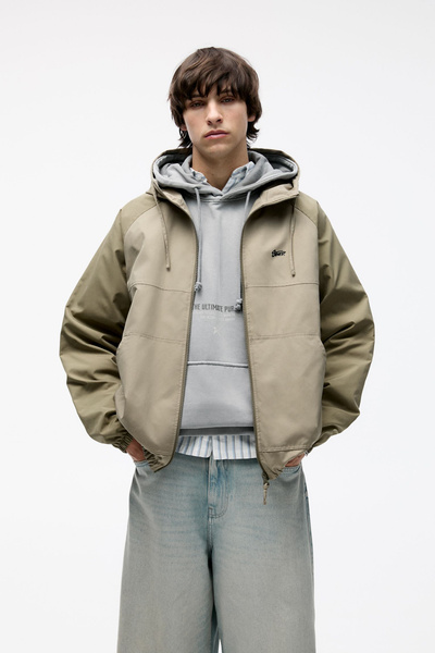 Пальто Pull&Bear, размер 48, цвет хаки, Полиэстер - купить по выгодной цене в интернет-магазине ...