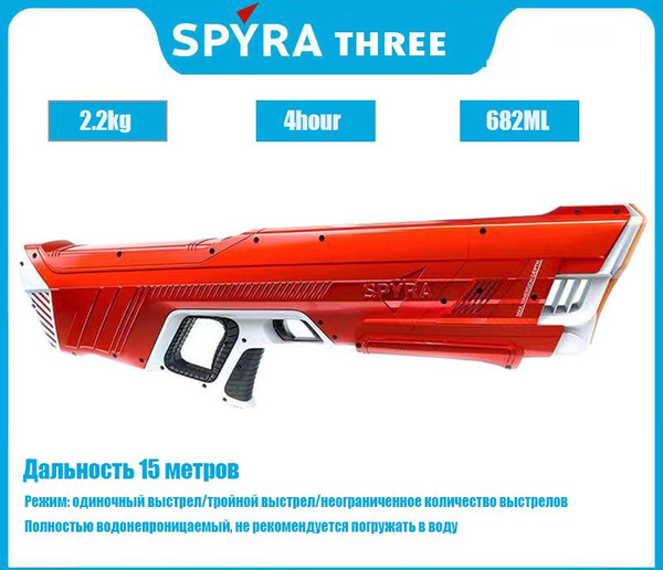 Spyra-Three Водяной пистолет с выключателем - купить с доставкой по ...