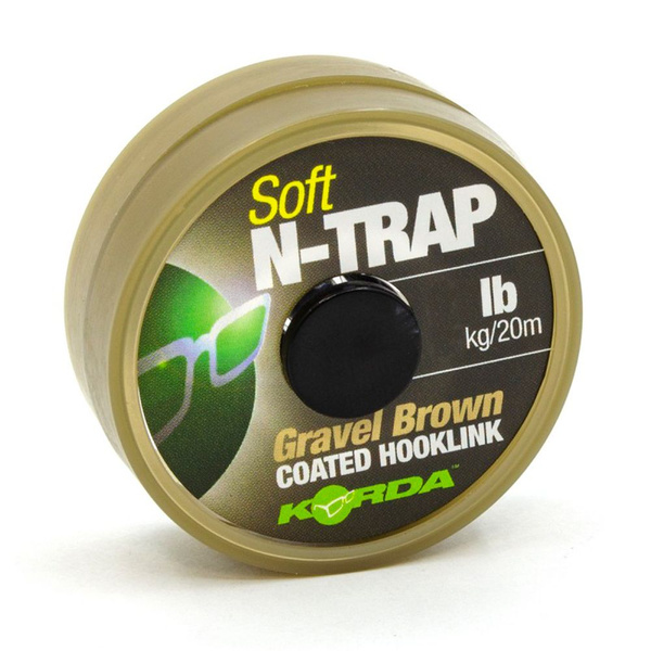 Поводковый материал Korda N-Trap Soft Gravel Brown 20lb купить c ...