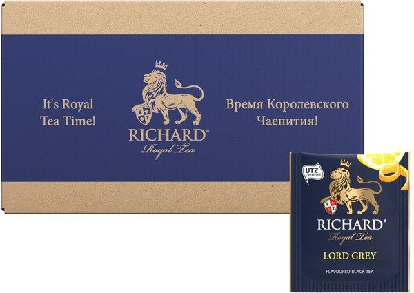 Чай в пакетиках чёрный Richard Lord Grey, 200 шт купить на OZON по ...