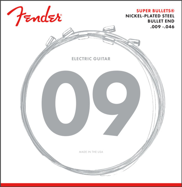 Струны для электрогитары Fender Super Bullet Strings, Nickel Plated ...