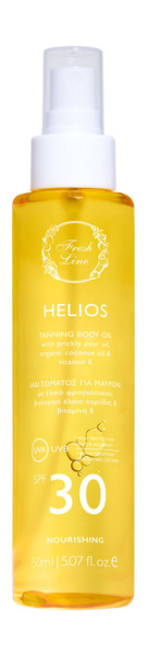 FRESH LINE Гелиос Масло для тела для загара SPF30, 150 мл - купить с ...