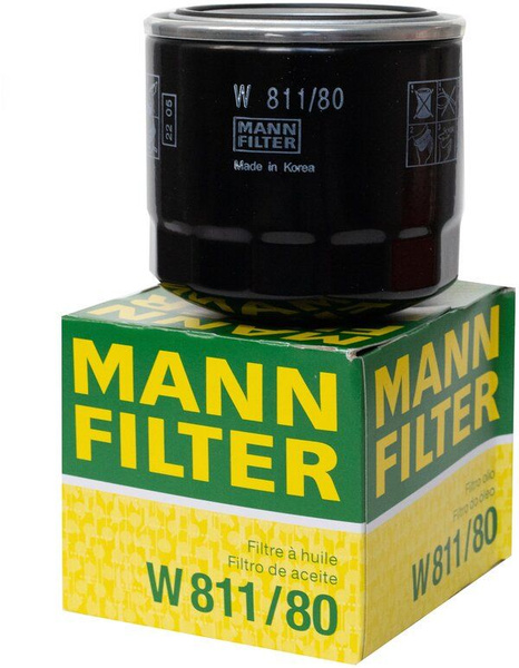 MANN FILTER Фильтр масляный арт. W 811/80 W811/80W811 W811/80 W811/80 ...