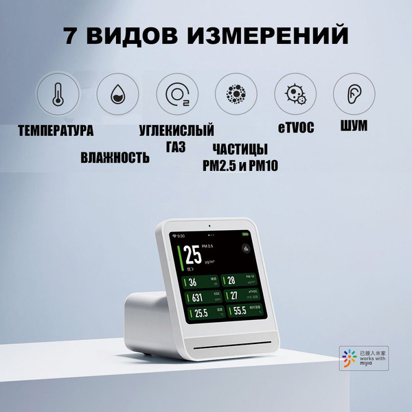 Анализатор качества воздуха Xiaomi Qingping Air Monitor (CGS2) 6 в 1 (датчик углекислого газа ...