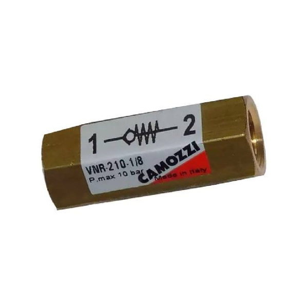 Обратный клапан воздушный пневматический 10 атм, 1/8, Camozzi VNR-210-1 ...