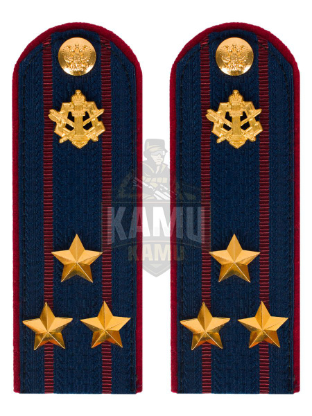 Погоны ФСИН на куртку картон (в сборе) укомплектованные с фурнитурой ...