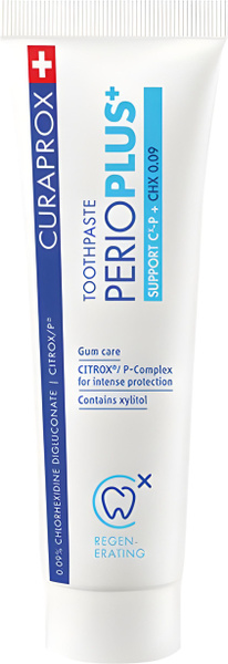 Зубная паста Perio Plus Support, хлоргексидин 0,09% / CURAPROX / Perio Plus Support Toothpaste ...