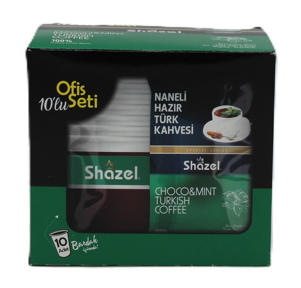 Турецкий Кофе Shazel Choco Mint молотый со вкусом мяты - купить с ...