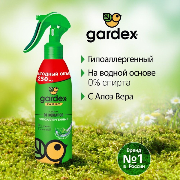 Gardex Family с Алоэ Вера спрей от комаров (250 мл) - купить с ...