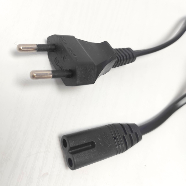 Кабель IEC 220В медный с сечением 2х0,75mm² - 1,5м IEC C7 - "восьмерка ...