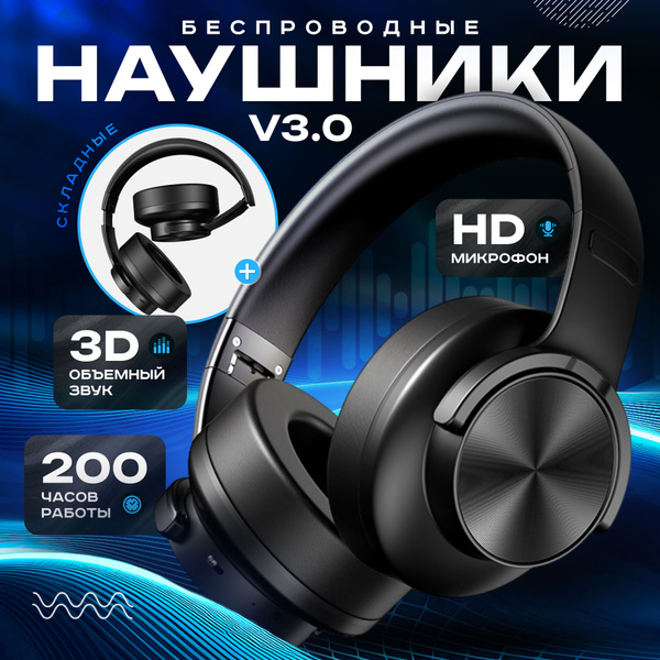 Наушники Полноразмерные TechWave headphones_big_pro Проводное + беспроводное 32 3111 купить c ...