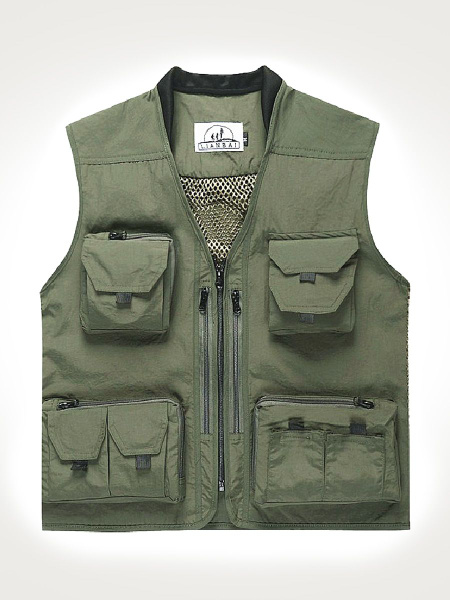 Жилет для рыбалки и охоты, размер 50, цвет оливковый - купить по ...