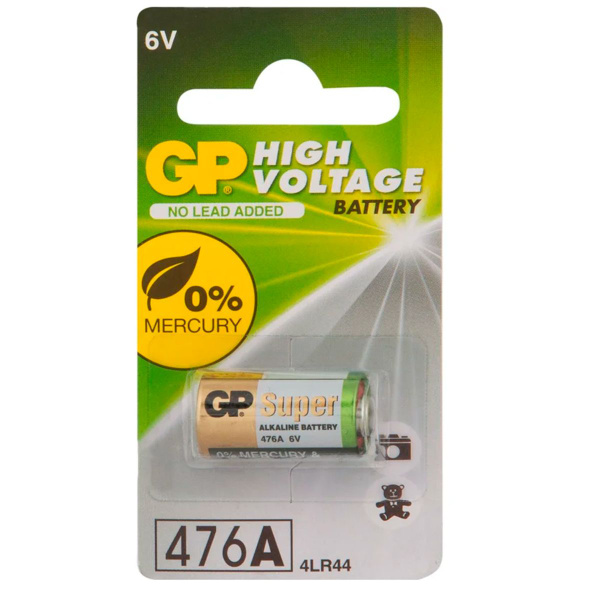 Характеристики Батарейка 6В PX28A 4LR44 476A A544 V4034PX (1 штука) GP ...