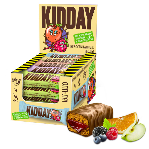 Батончики шоколадные KIDDAY ассорти, 20 шт. по 40 гр. - купить с ...
