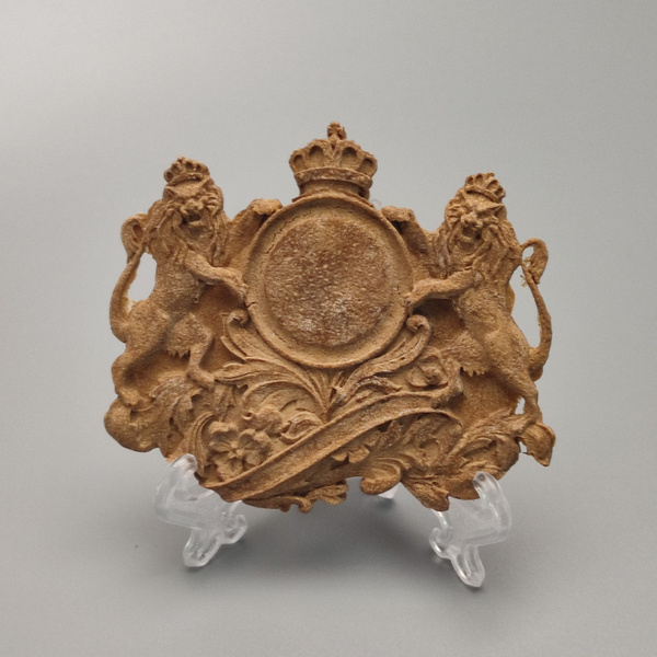 Заготовка лев,заготовка для творчества из древесной пульпы "Герб со ...