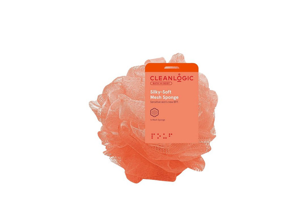 Мочалка-шар для тела CLEANLOGIC Bath & Body Silky-Soft Mesh Sponge ...