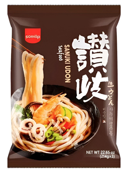 Удон Samlip Udon Sanuki Seafood - Свежий удон, пшеничная лапша в ...