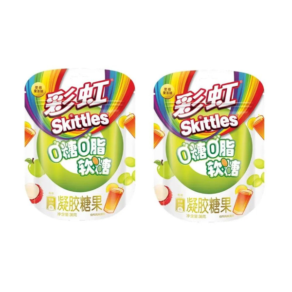 Жевательные конфеты Skittles Zero Sugar Candy Fruit Tea Фруктовый чай ...