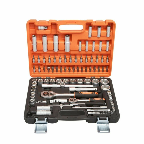 Набор инструментов MXT-108-SET (108 предметов, 1/2" и 1/4", CrV ...