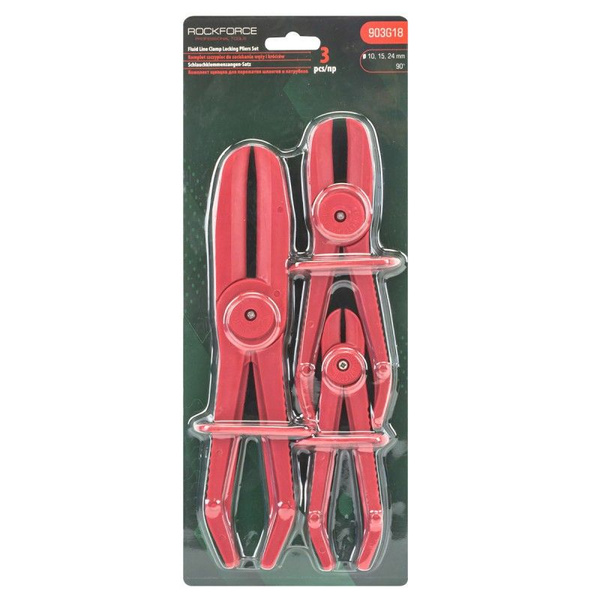 Комплект щипцов для пережатия шлангов и патрубков, 3 предмета ROCKFORCE купить на OZON по низкой ...