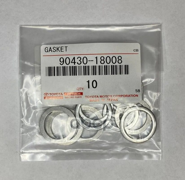 Прокладка сливной пробки Toyota 9043018008 4RUNNER ALPHARD ALTEZZA AQUA ...