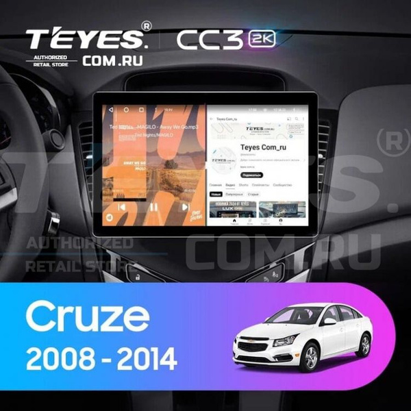 Штатная магнитола Teyes CC3 2K 4/64 Chevrolet Cruze J300 (2008-2014 ...