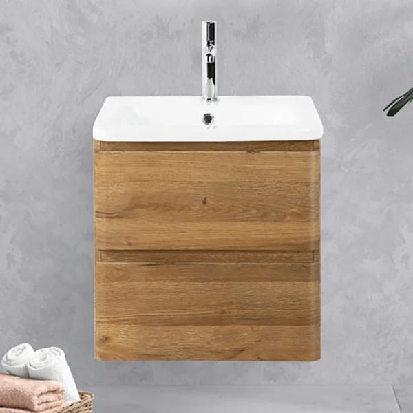 Тумба под раковину BelBagno Albano-Cer 50 подвесная, rovere rustico ...