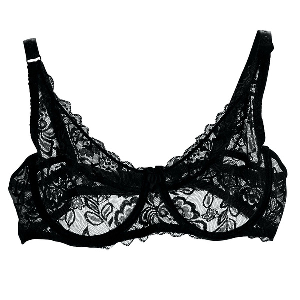 Бюстгальтер Женский Agiferg бюстье, бралетт, размер 85B черный Полиэфир, Спандекс Повседневный ...