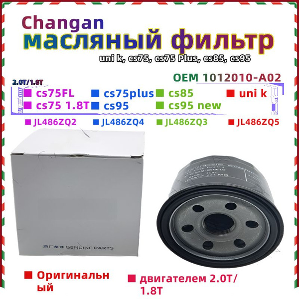 Фильтр масляный чанган K003-2300/1012010-A02 - купить по выгодным ценам ...