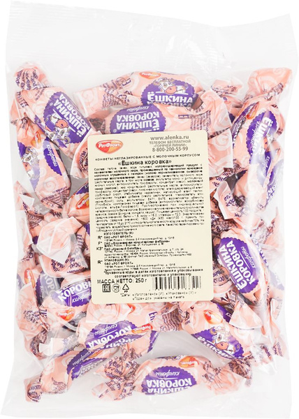Конфеты РОТ ФРОНТ Ешкина коровка, 250г купить на OZON по низкой цене ...
