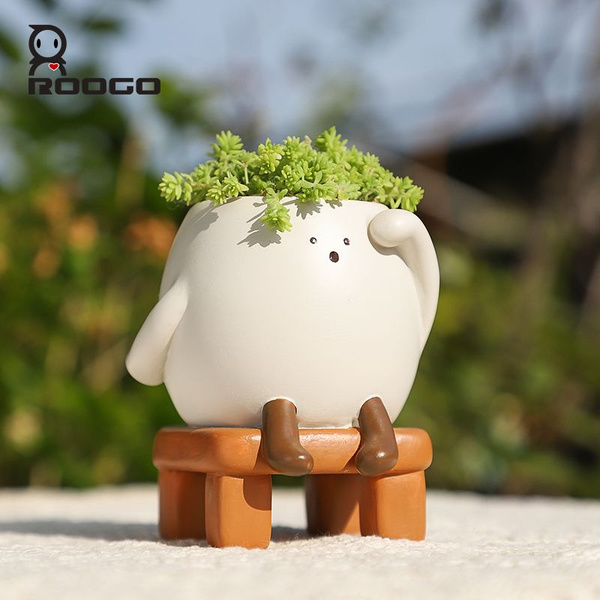 Roogo Горшок для цветов, 10 см х 9 см, 1 шт купить на OZON по низкой ...