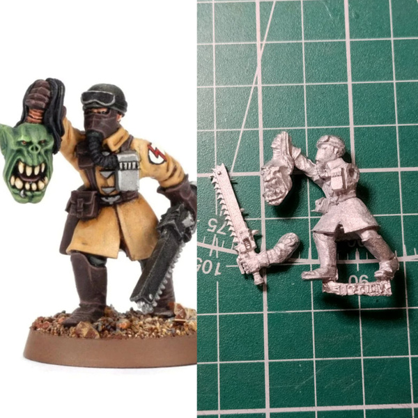 Steel Legion Sergeant 2 (1999) Imperial Guard Warhammer миниатюра ...