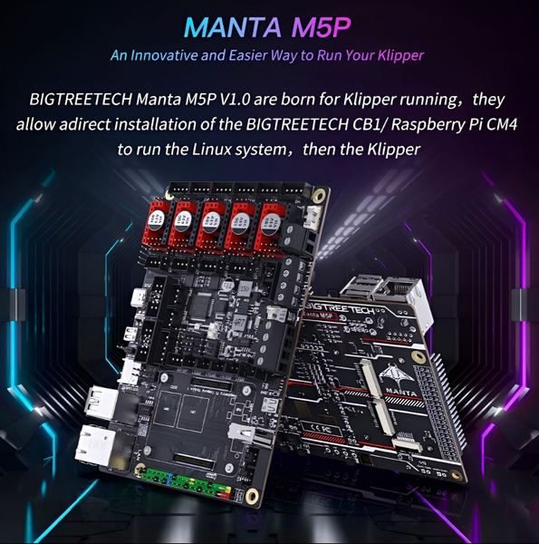 Плата BIGTREETECH Manta M5P. Материнская плата BTT Manta M5P. купить на ...