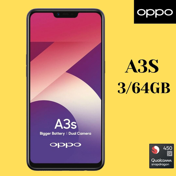Смартфон OPPO A3S 64 ГБ ГБ - купить по выгодной цене в интернет-магазине OZON (1695334305)